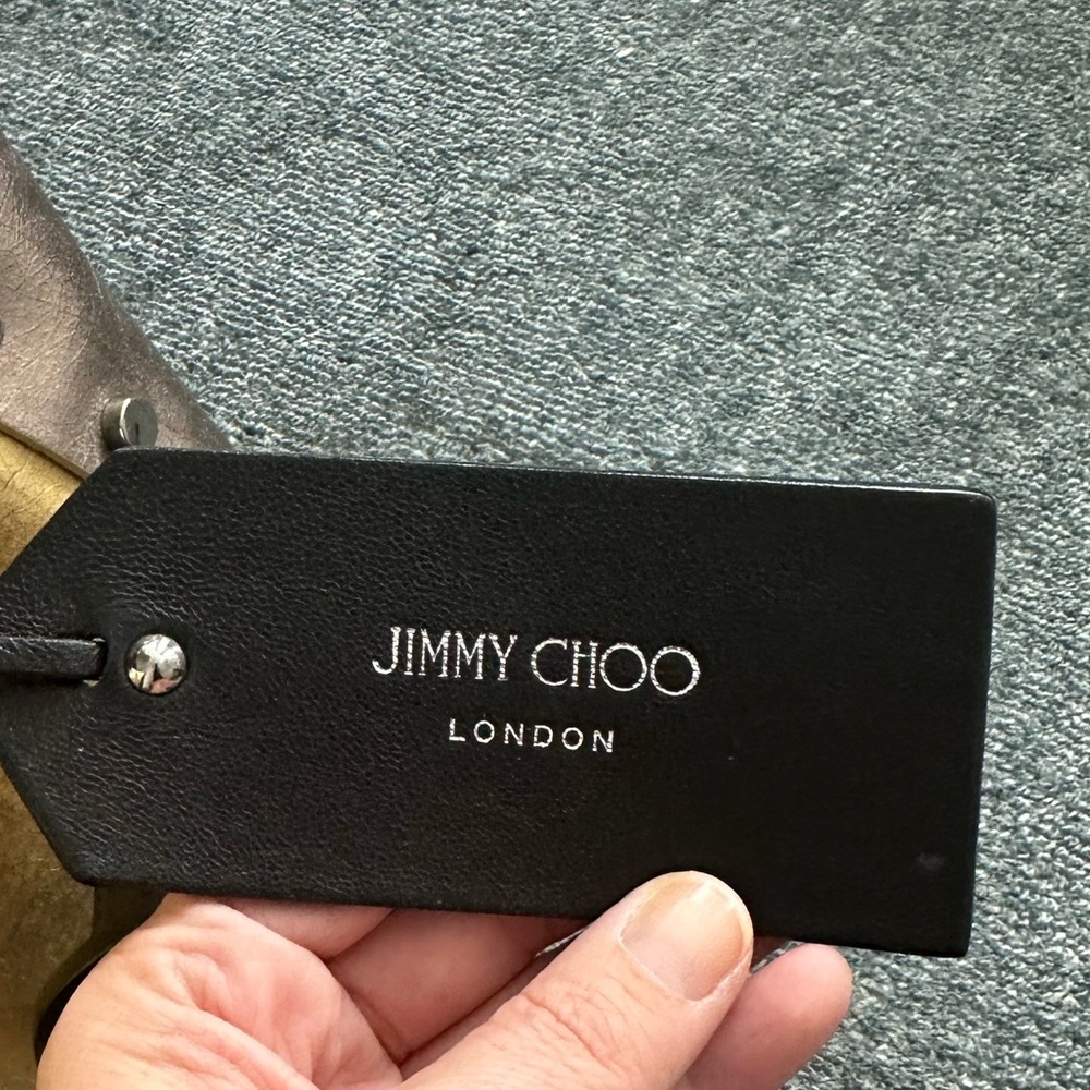 Authentic Jimmy Choo 2 Toned Metallic Leather Bag, Po… - Gem